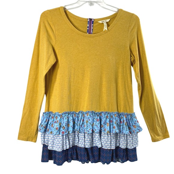 Matilda Jane | Tops | Matilda Jane Top Women Medium Cottagecore Mustard ...